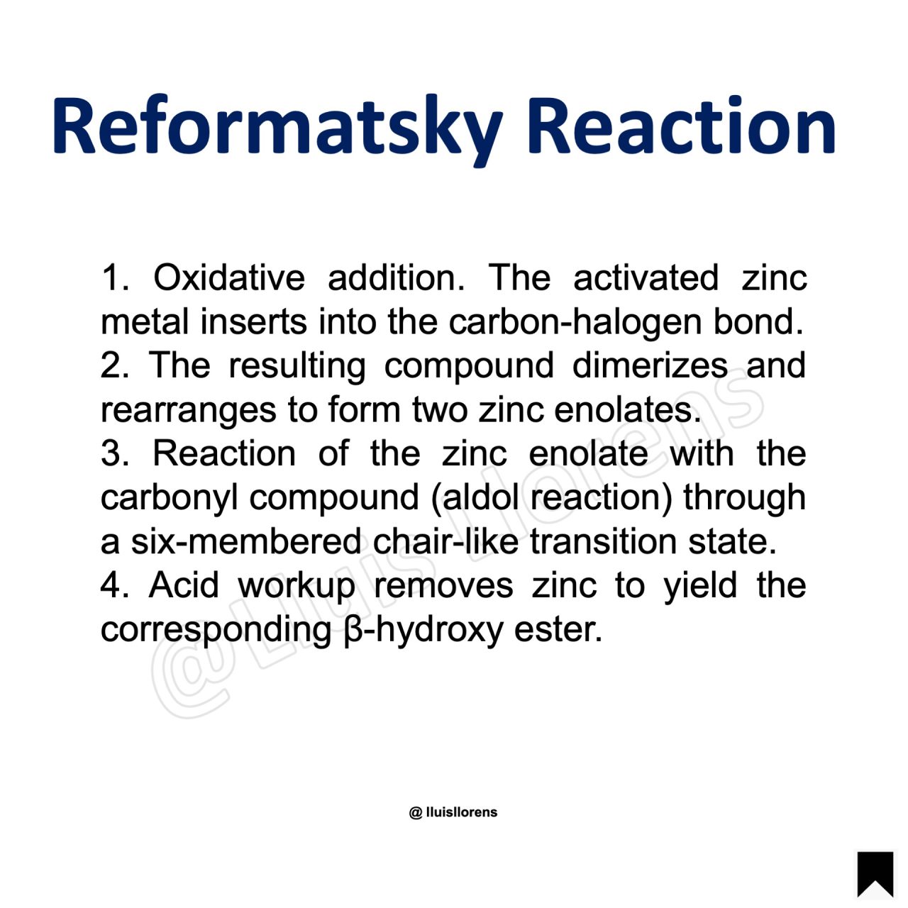 Reformatsky Reaction - NROChemistry