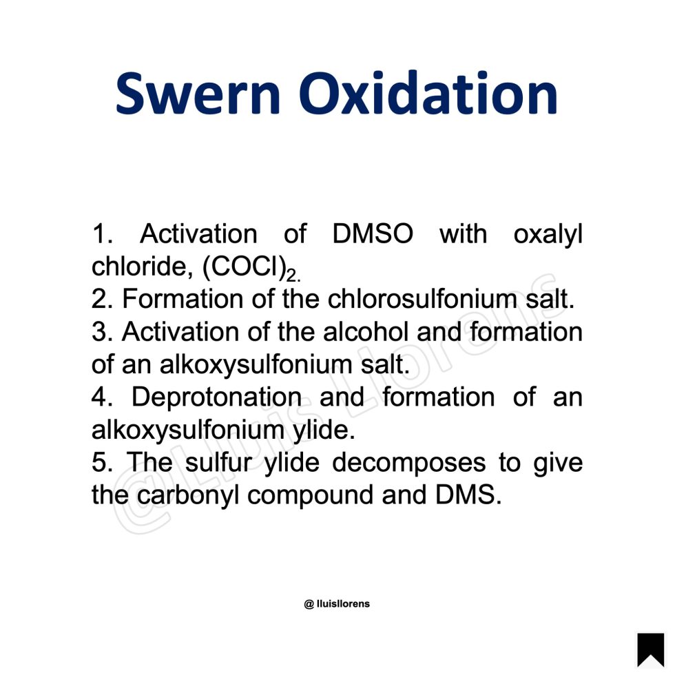 Swern Oxidation NROChemistry